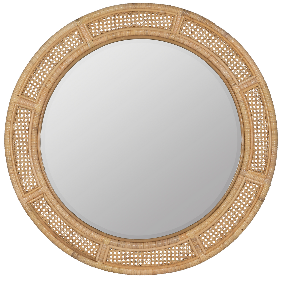 Vionna Round Rattan Mirror – Pure Salt Shoppe