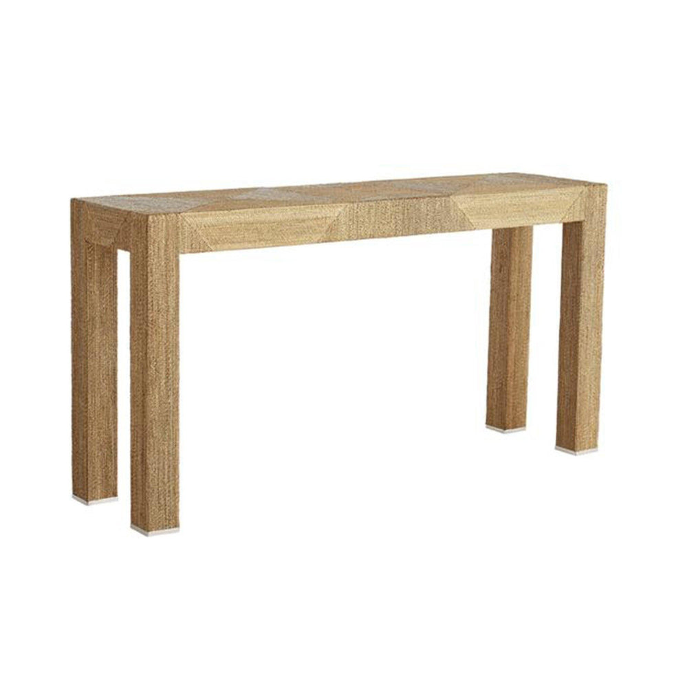 Davis Wood Console Wrapped in Natural Rope – Pure Salt Shoppe