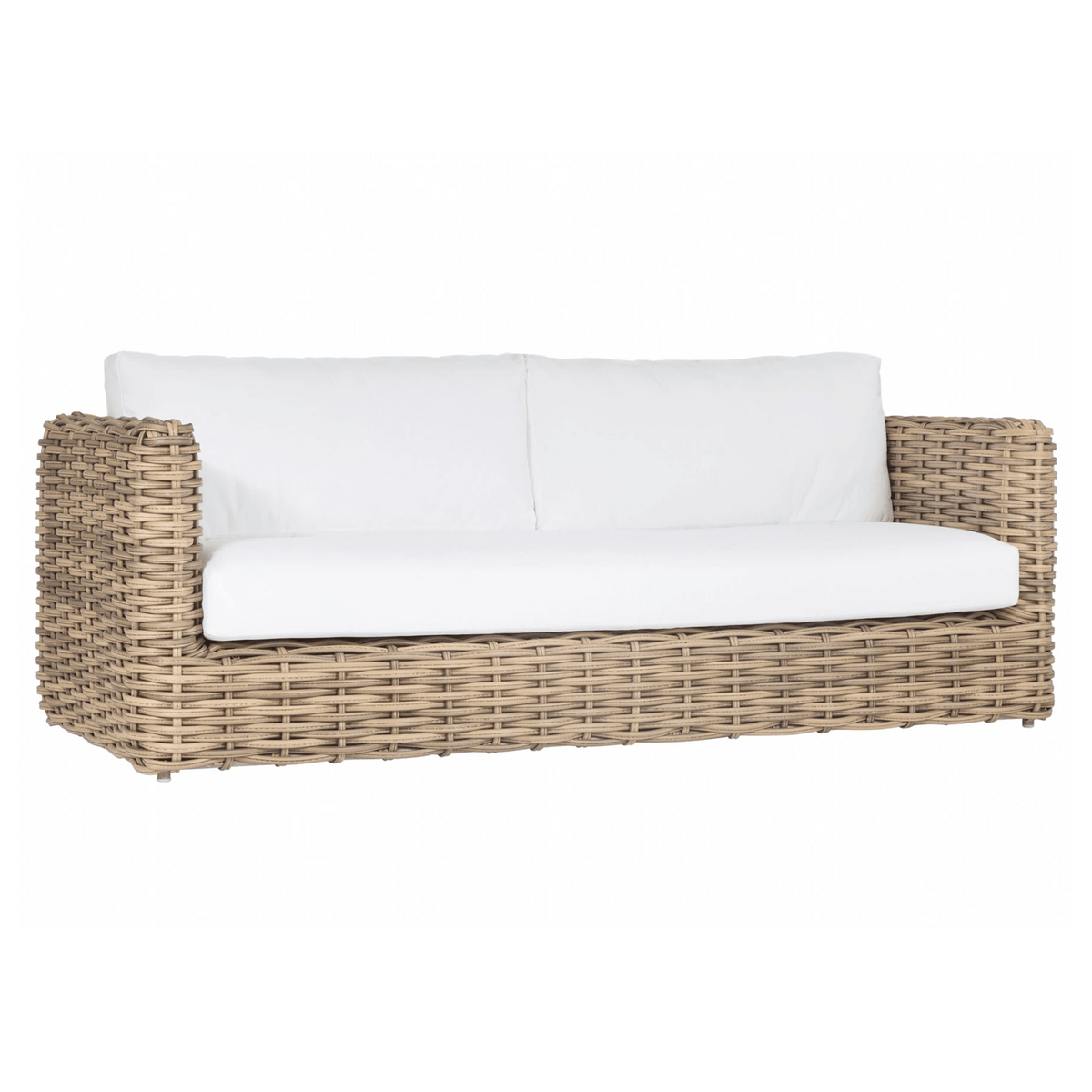 Himba Woven Outdoor Sofa with White Cushion – Pure Salt Shoppe