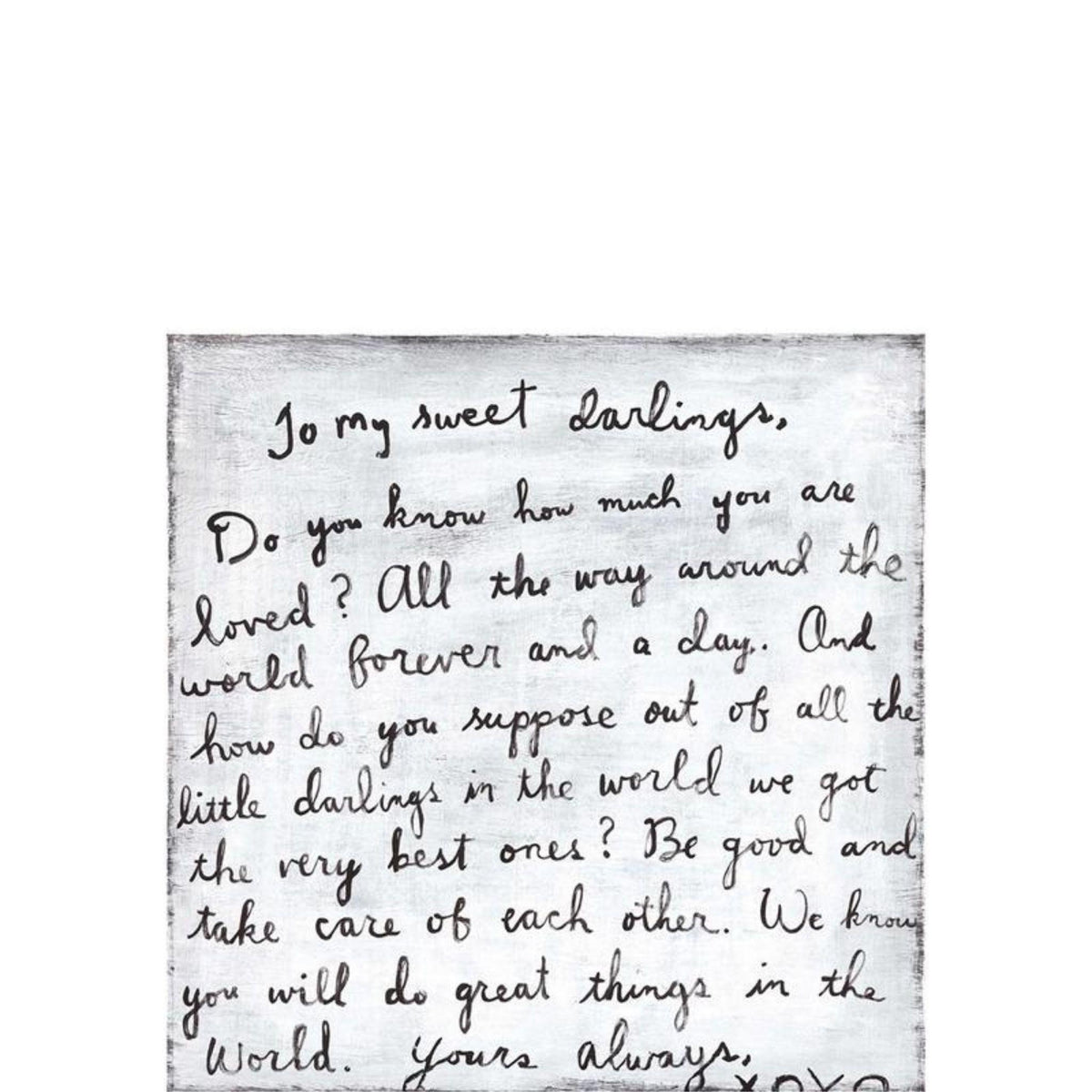 To My Sweet Darling Letter Handmade Print – Pure Salt Shoppe